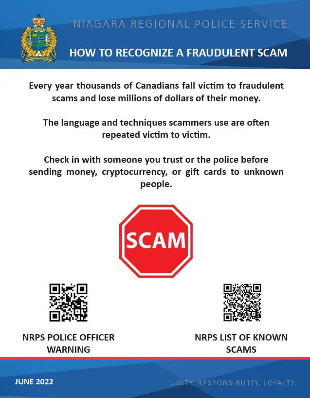 Point of Sale Scam Intervention Program (POSSIP) | Niagara Regional ...